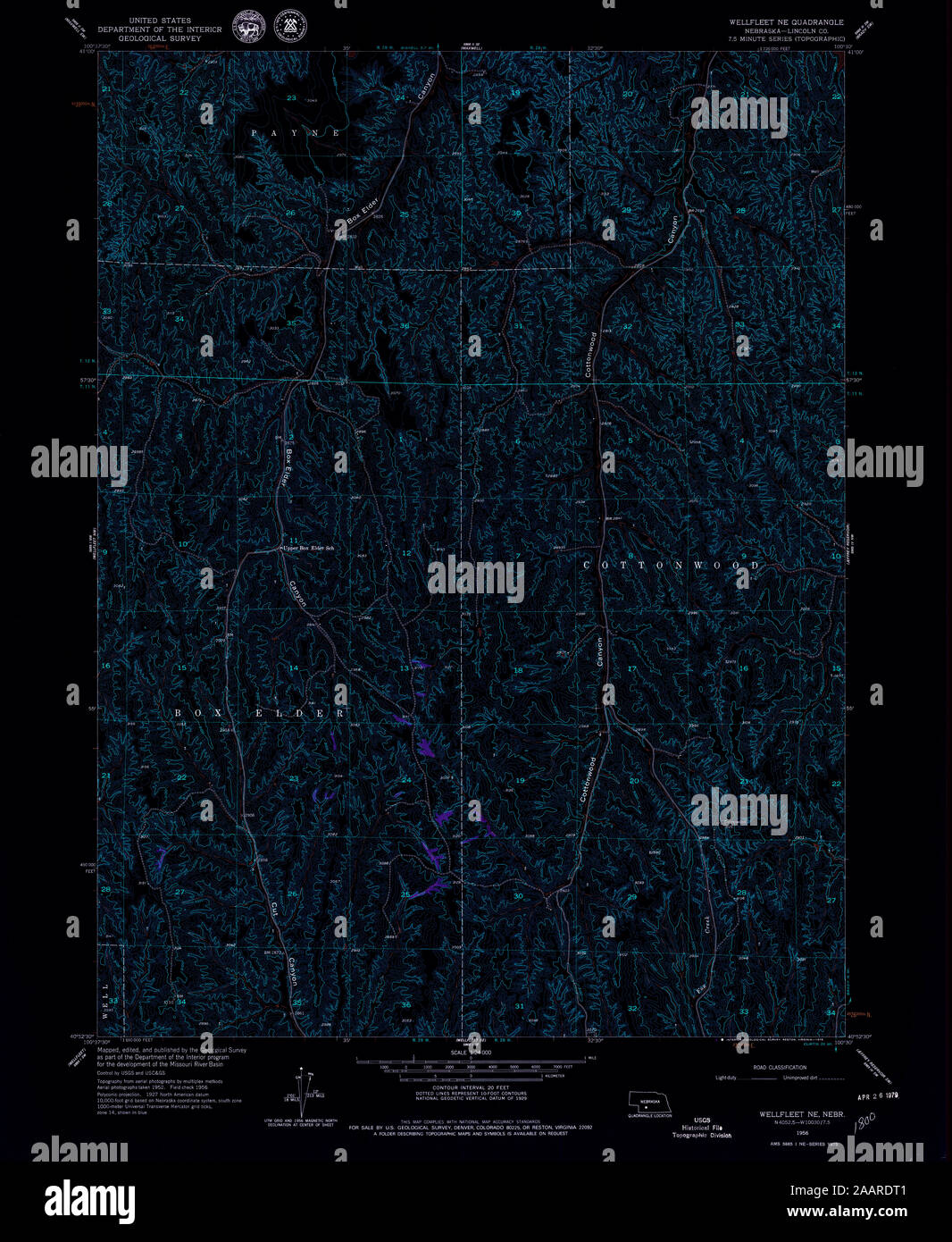 Wellfleet nebraska map hi-res stock photography and images - Alamy