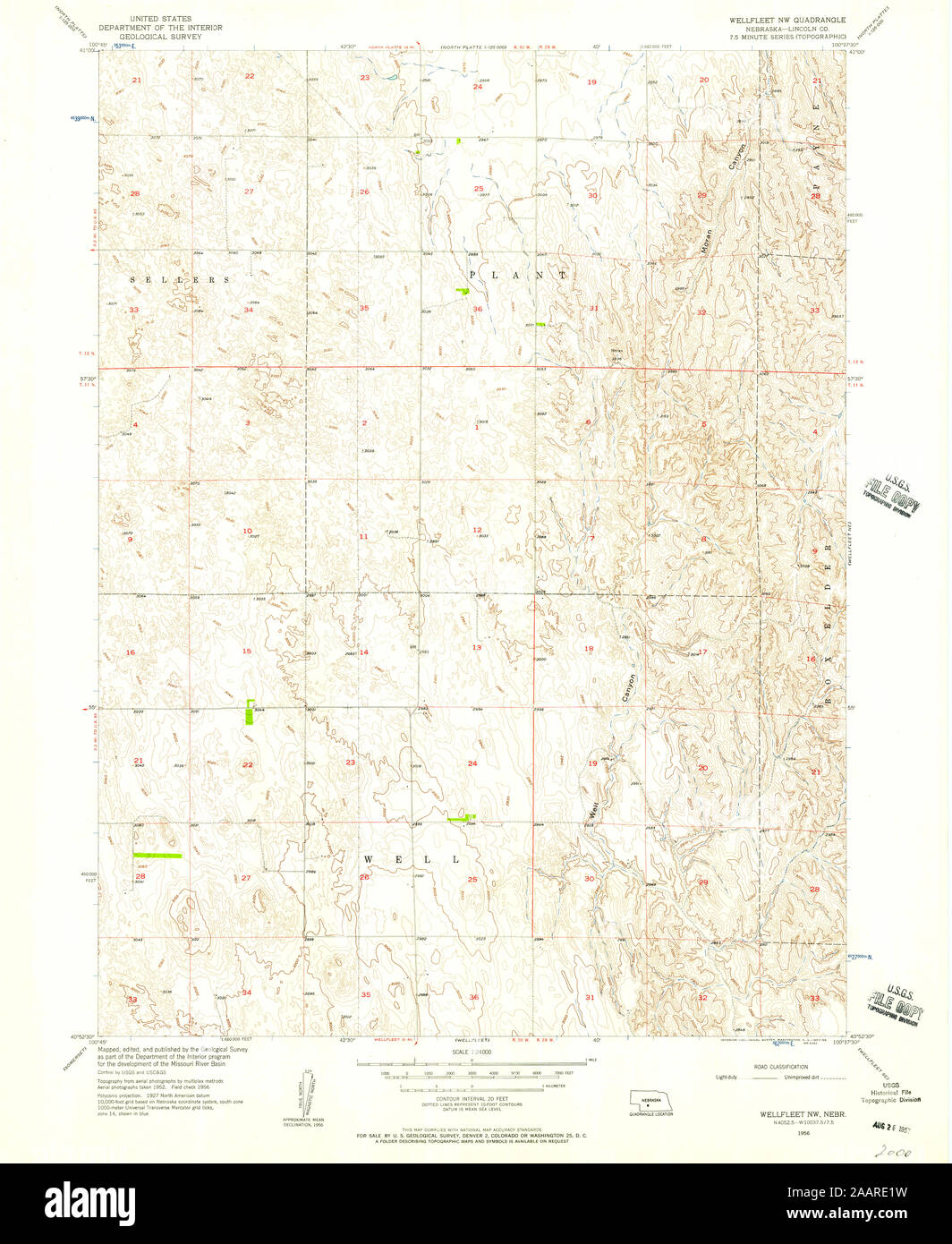 Wellfleet nebraska map hi-res stock photography and images - Alamy
