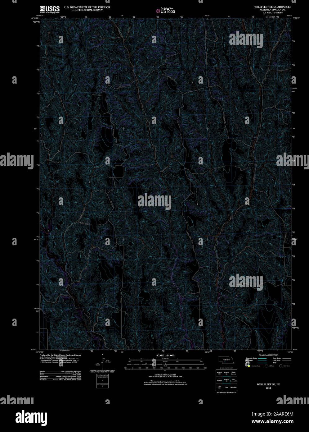 Map of wellfleet nebraska hi-res stock photography and images - Alamy