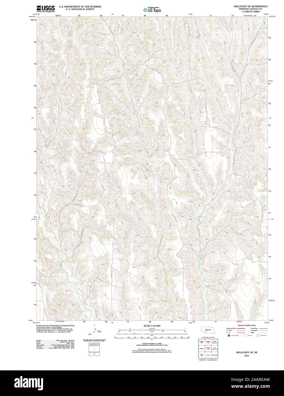 Wellfleet nebraska map hi-res stock photography and images - Alamy