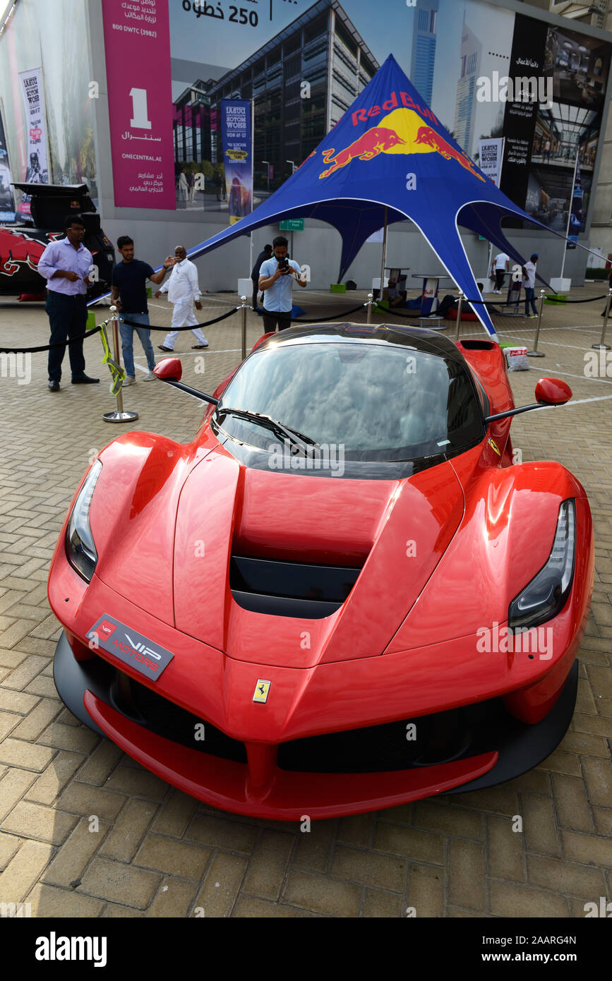 DUBAI, UAE - NOVEMBER 16: The Ferrari LaFerrari sportscar is on Dubai ...