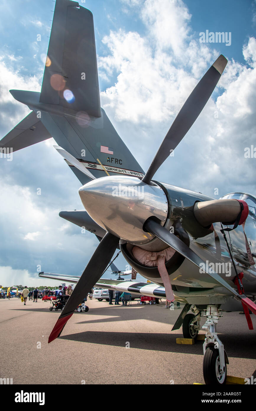Planes on display -Sun n’ Fun airshow, Lakeland Florida Stock Photo - Alamy