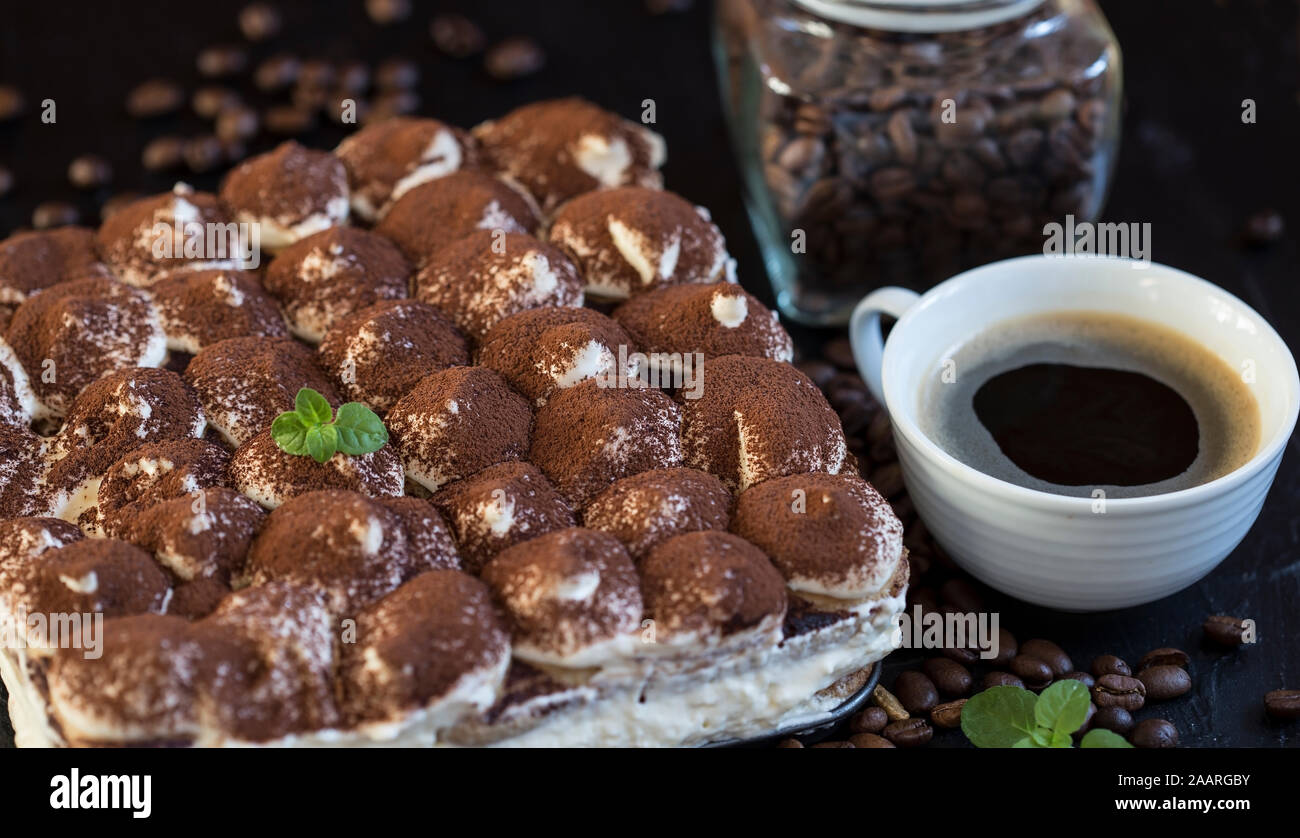 Tiramisu tart hi-res stock photography and images - Alamy