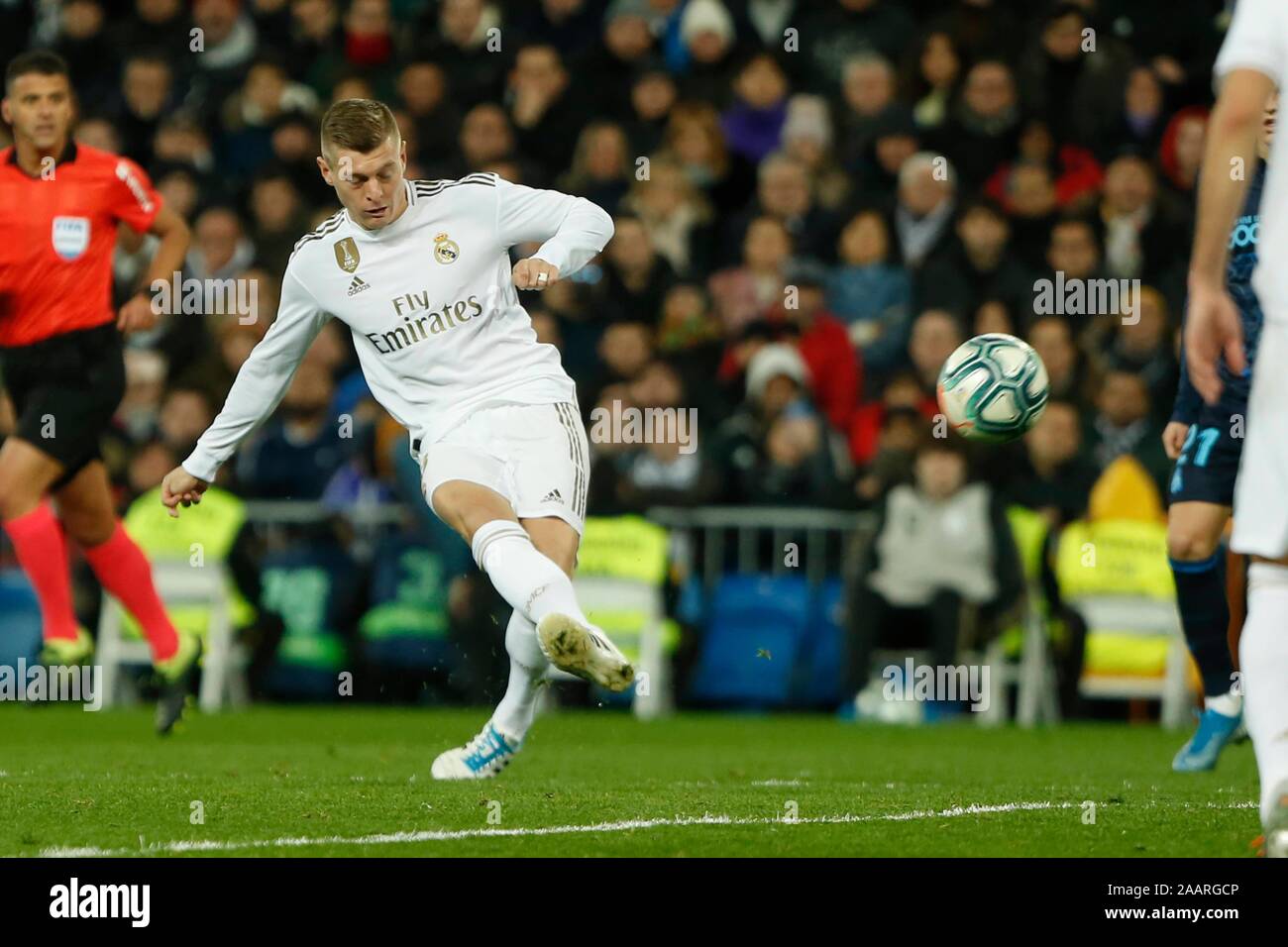 Madrid, Spain. 23rd Nov, 2019. TONI KROOS DURING MATCH REAL MADRID ...