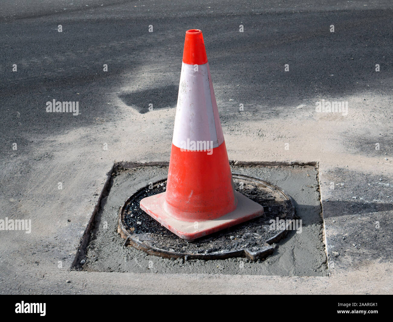 Traffic cone and man hi-res stock photography and images - Alamy