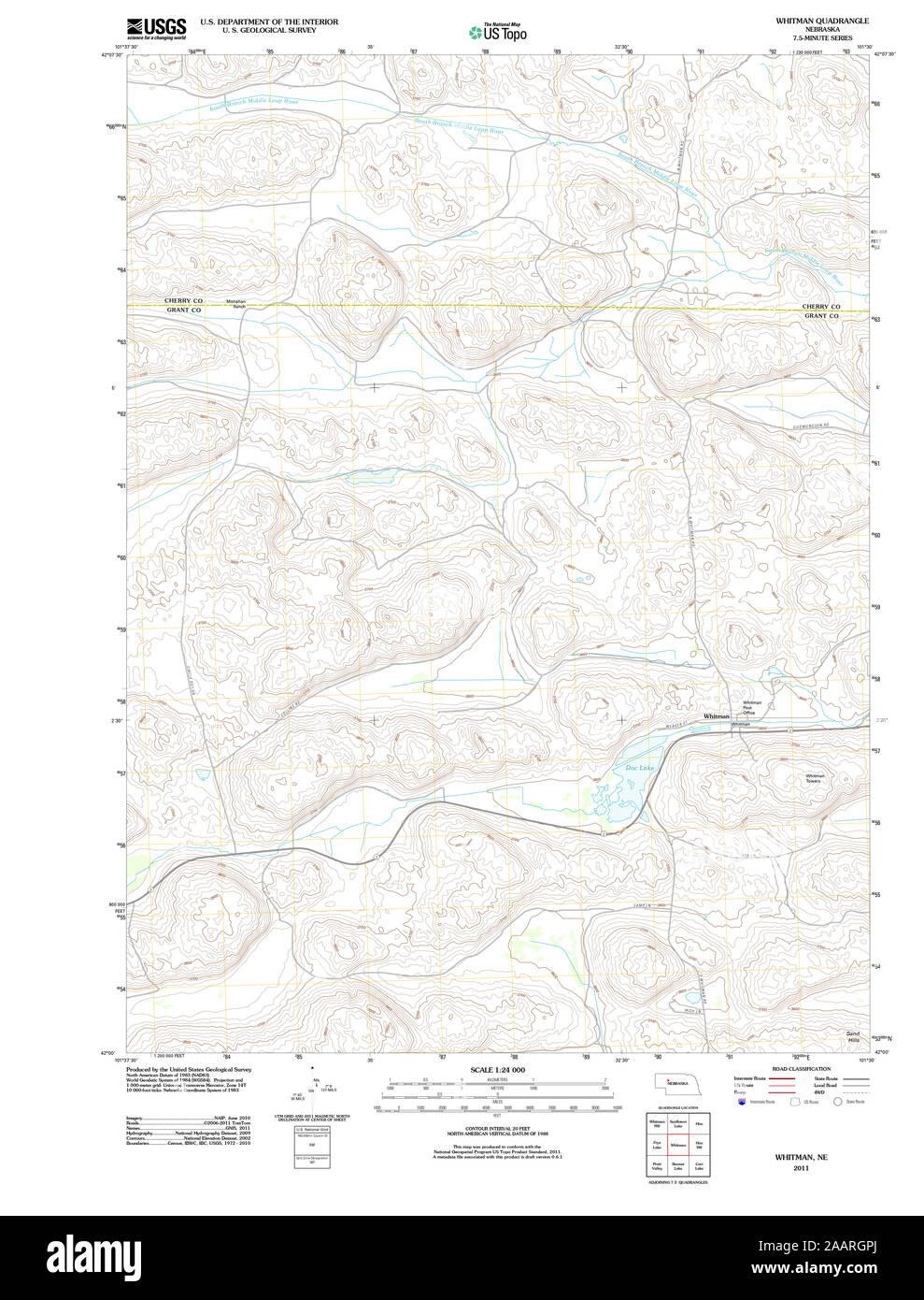 Map of whitman nebraska hi-res stock photography and images - Alamy