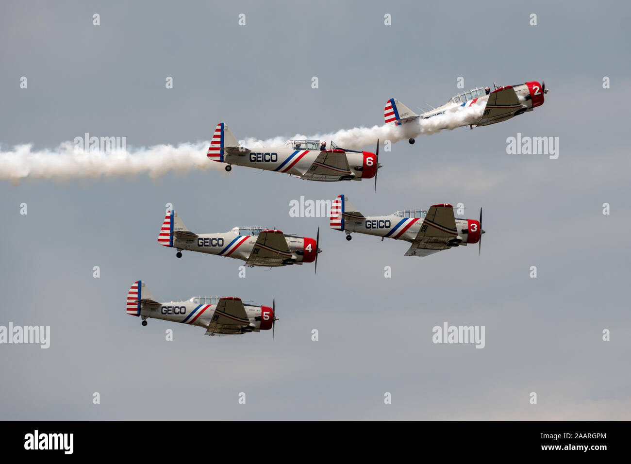 Gieco Skytypers North American T6 Harvard -Geico Skytypers Air Show ...