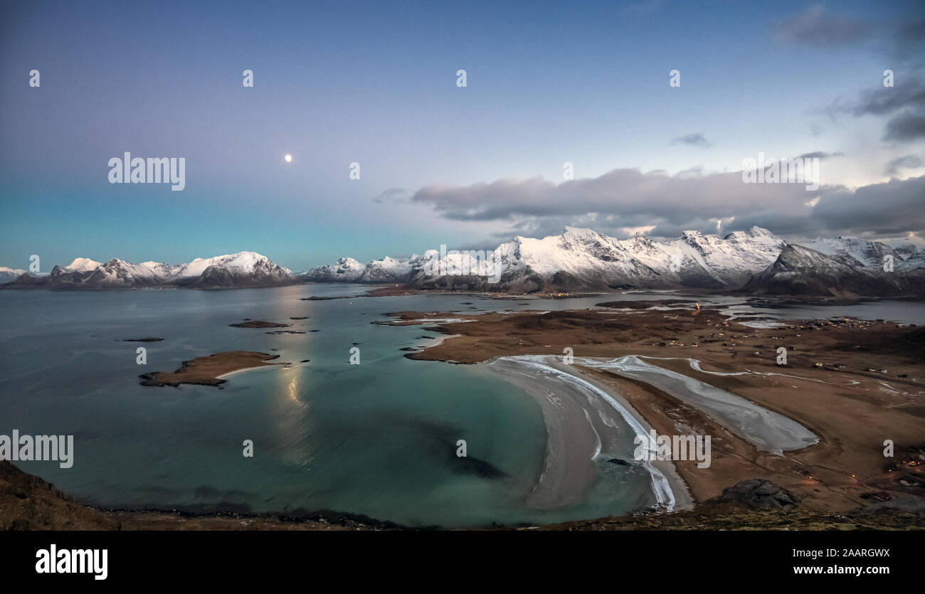 Shot in Flakstad municipality, from the western part of Lofoten islands ...