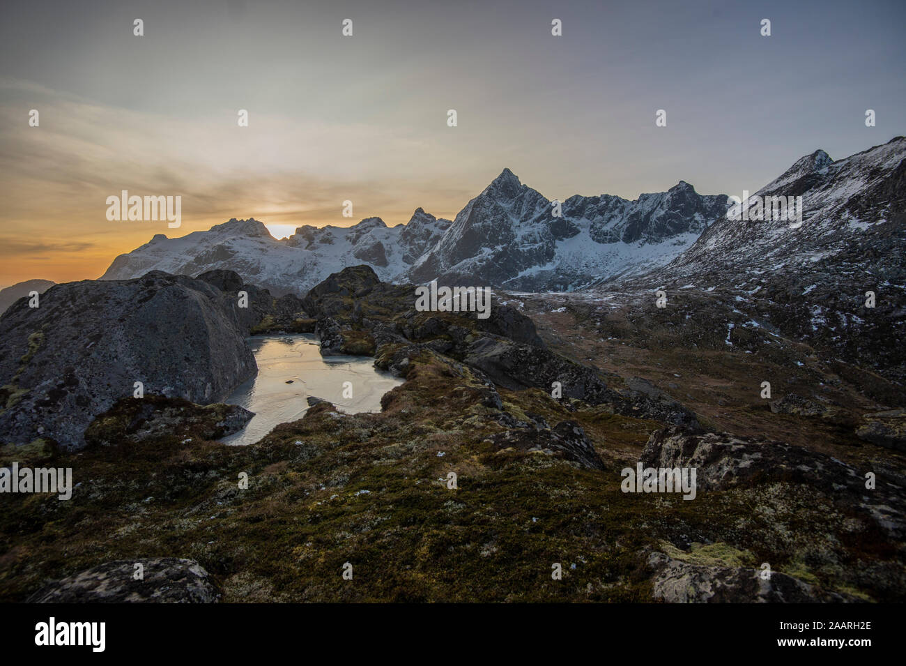 Shot in Flakstad municipality, from the western part of Lofoten islands ...