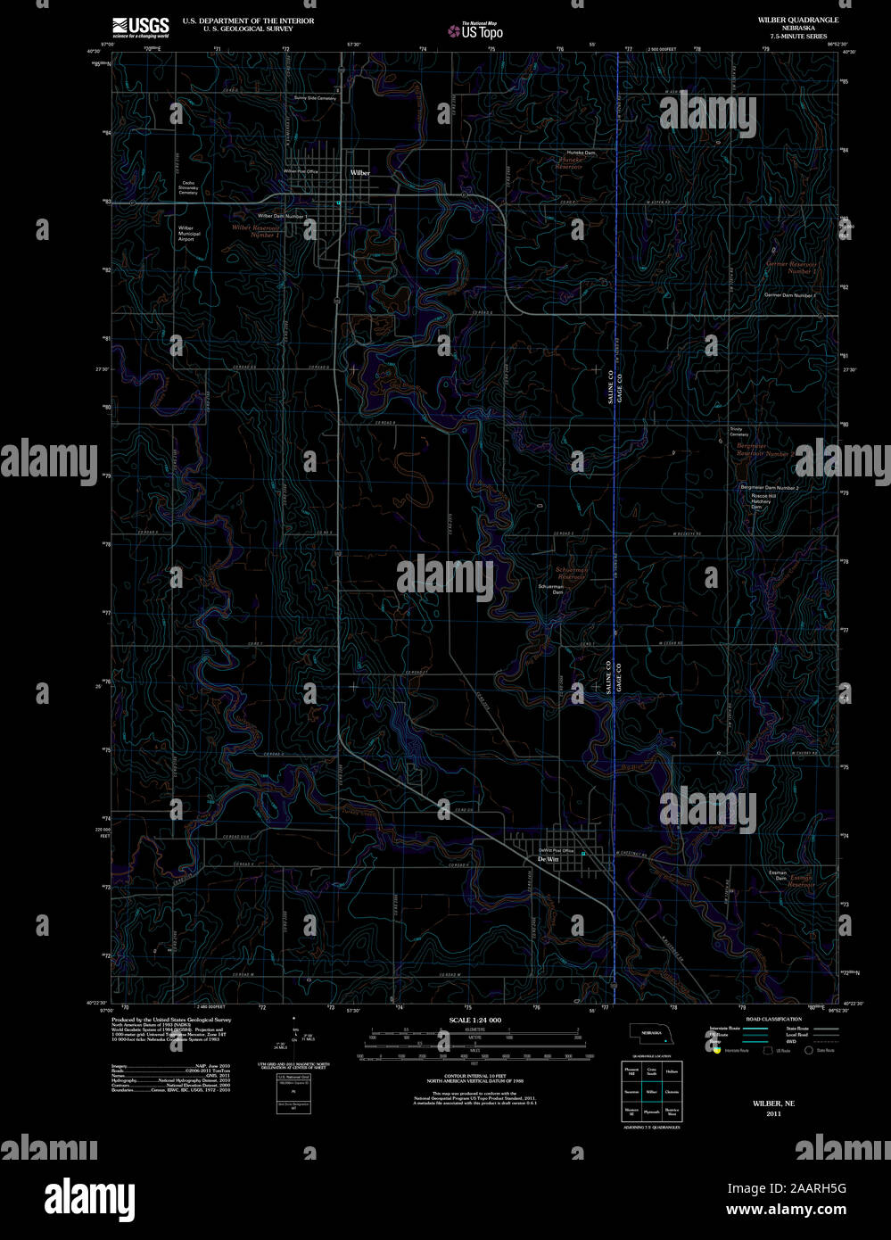 Wilber nebraska map hi-res stock photography and images - Alamy