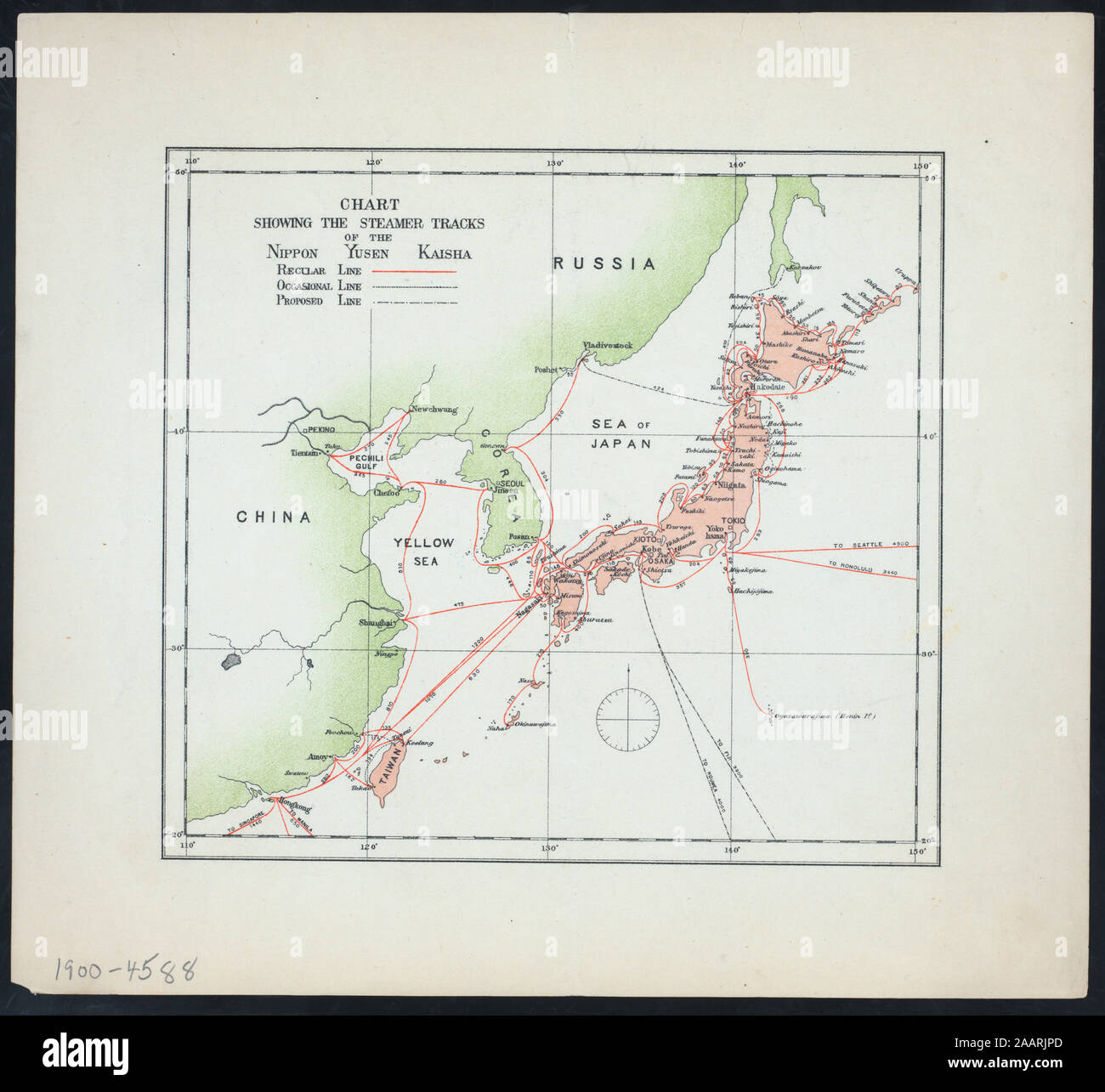 DINNER (held by) NIPPON YUSEN KAISHA (at) EN ROUTE ABOARD SS KOBE MARU ...