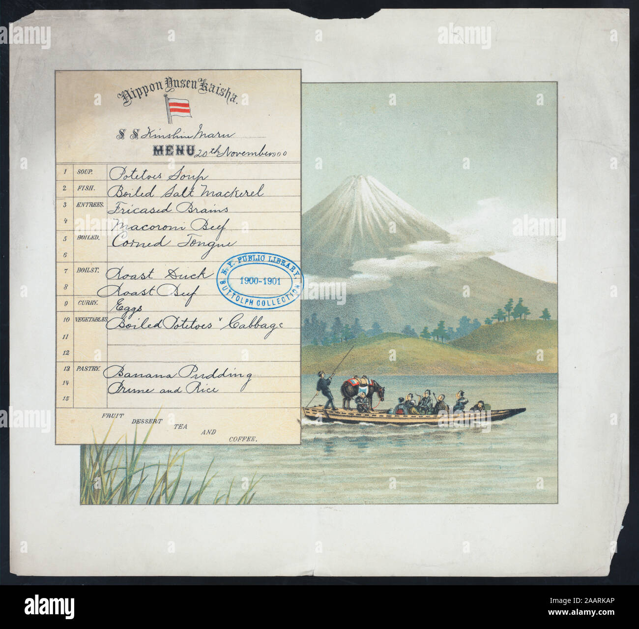 DINNER (held by) NIPPON YUSEN KAISHA -SSKINSHIN MARU (at) EN ROUTE (SS ...