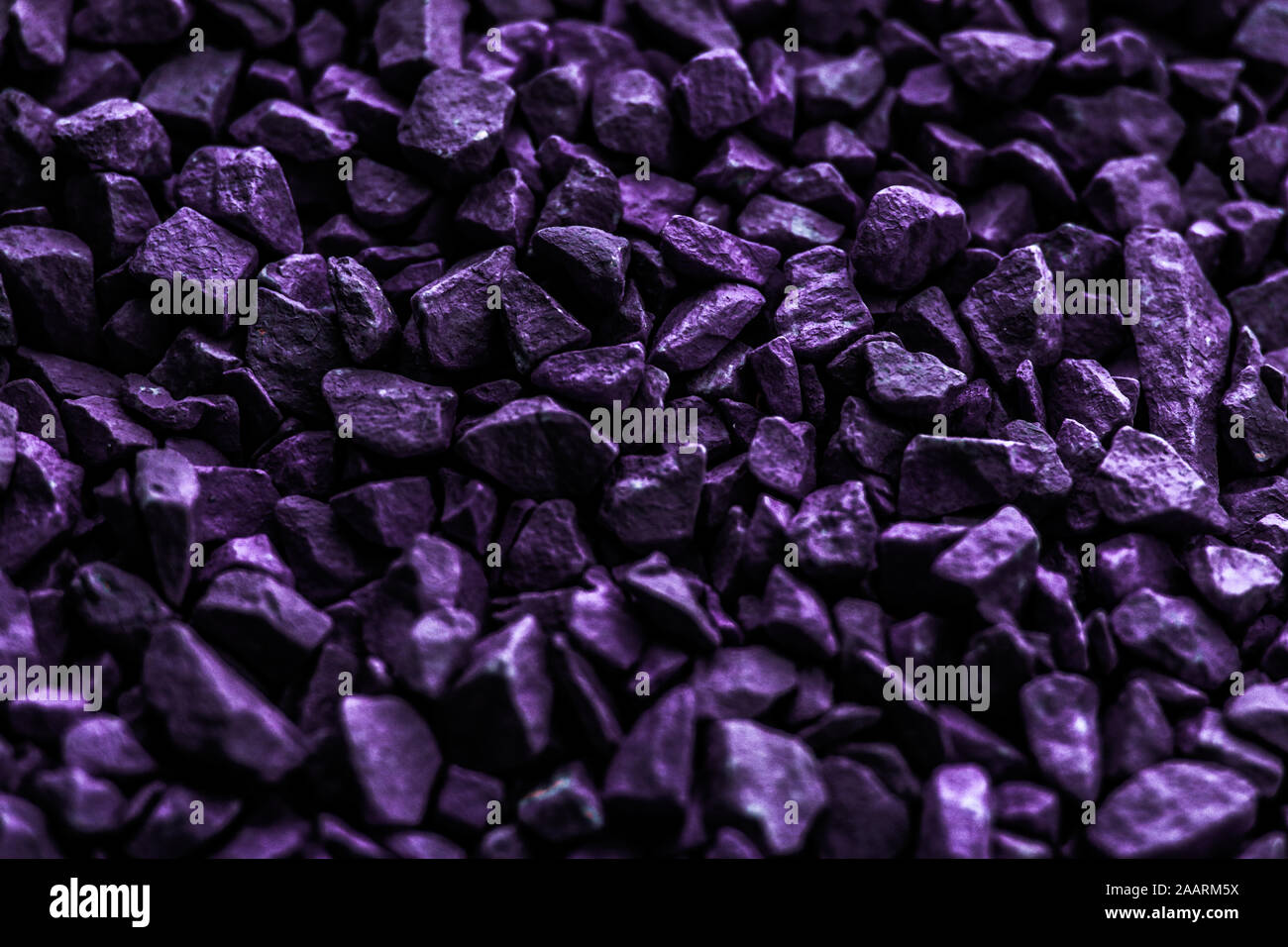 Decor, surface and nature concept - Purple stone pebbles as abstract ...