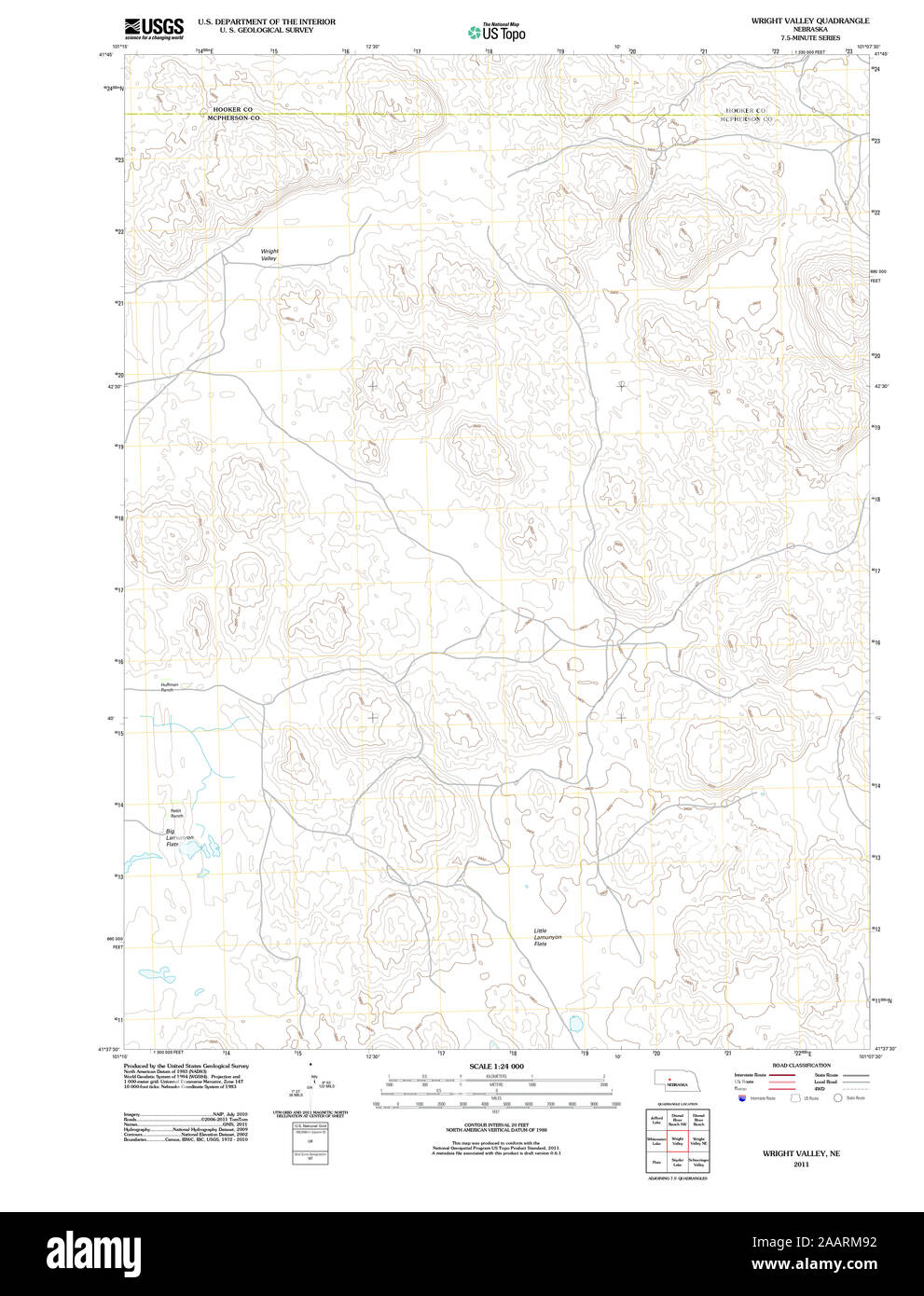 Nebraska valley map hi-res stock photography and images - Alamy