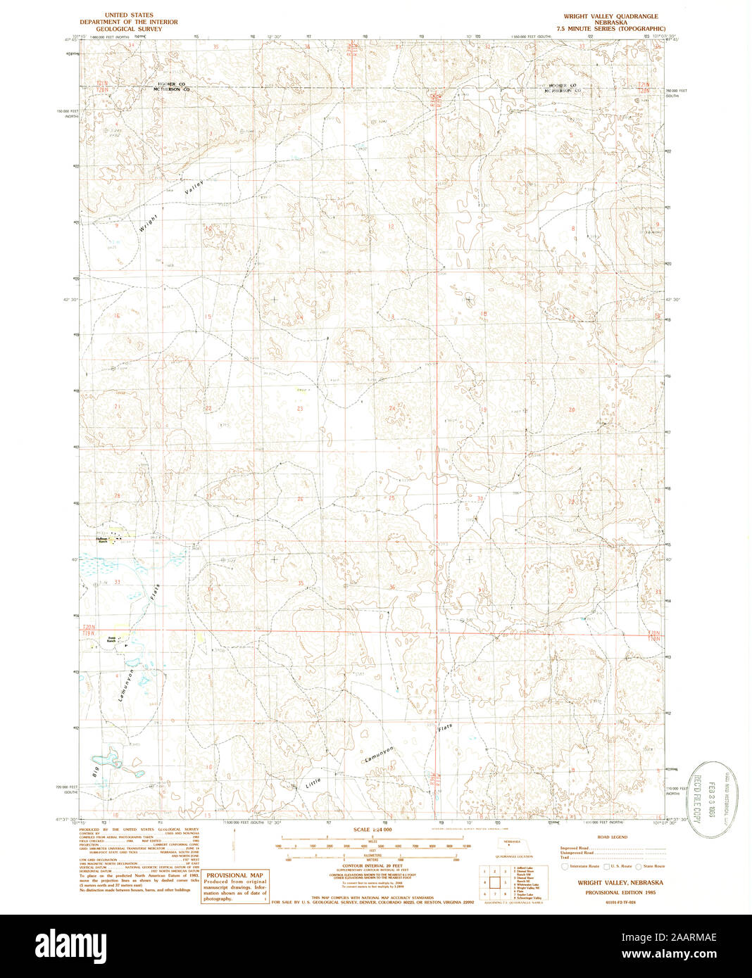 Nebraska valley map hi-res stock photography and images - Alamy