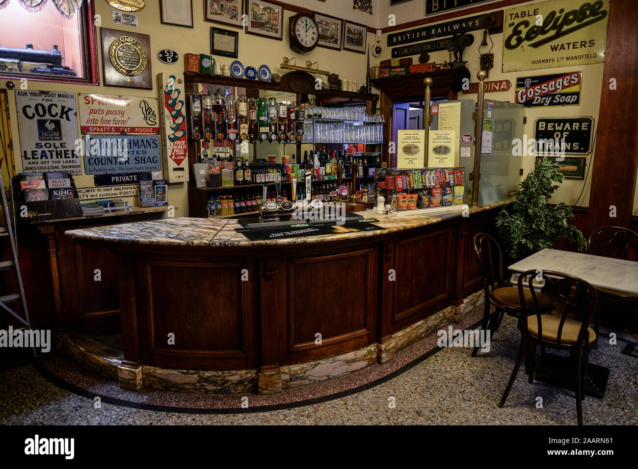 The Station Buffet in Bridlington retains many of the original features ...