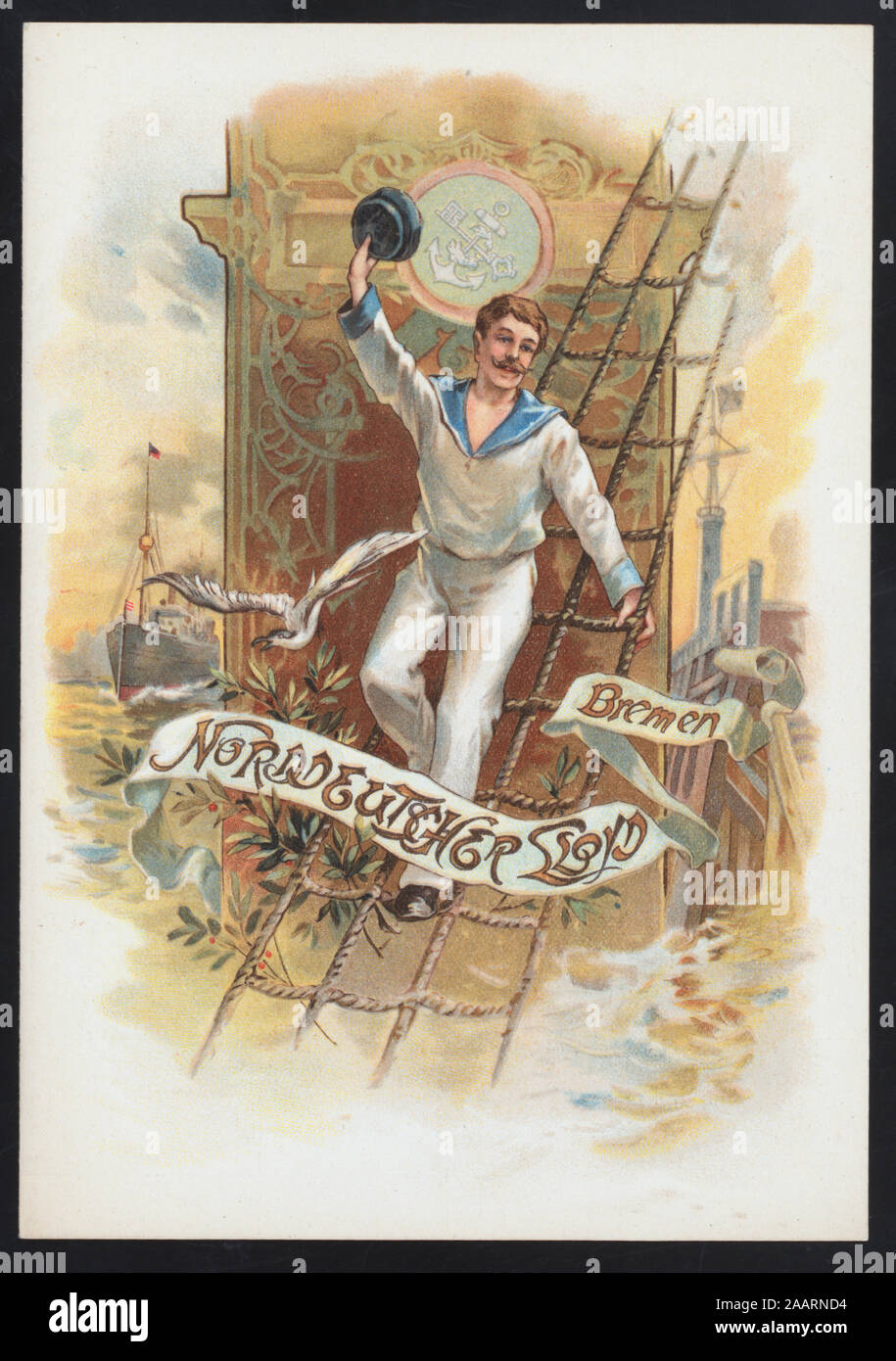 DINNER (held by) NORDDEUTSCHER LLOYD BREMEN (at) SS KAISER WILHELM DER ...