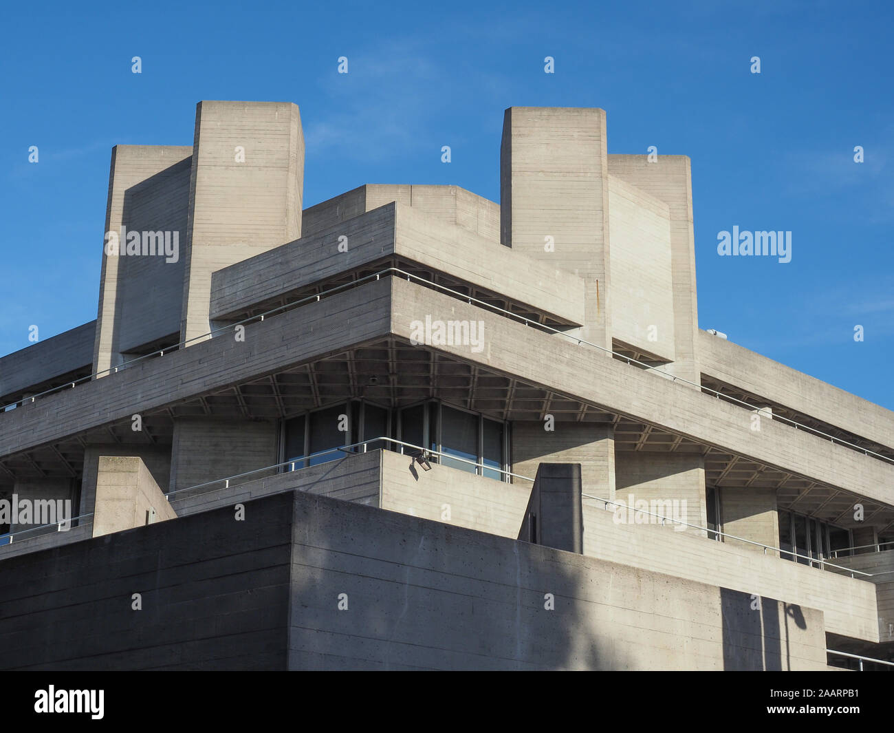 LONDON, UK - CIRCA SEPTEMBER 2019: The Royal National Theatre designed ...