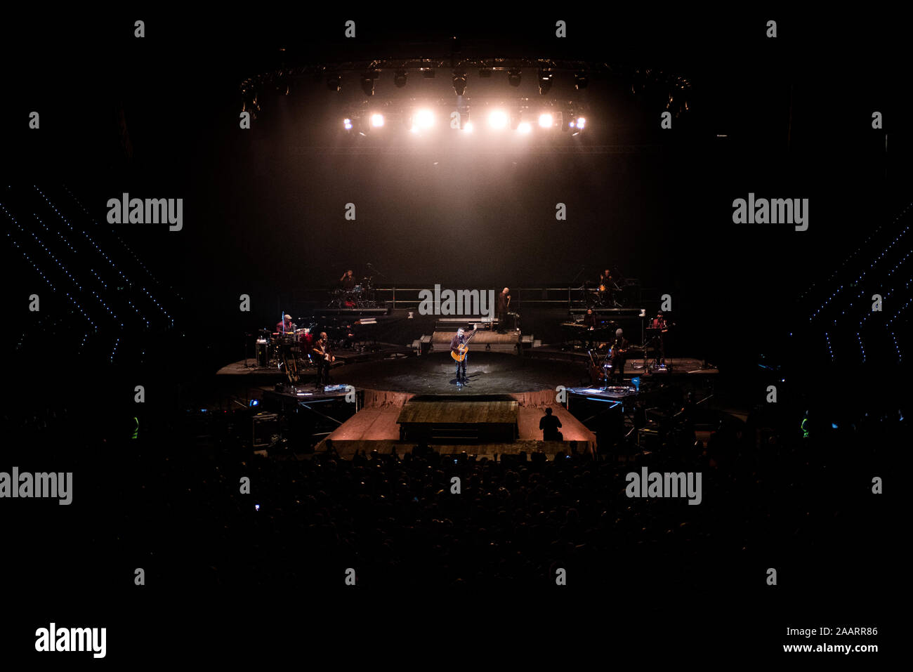 PALA ALPITOUR, TORINO, ITALY - 2019/11/23: The Italian singer and ...