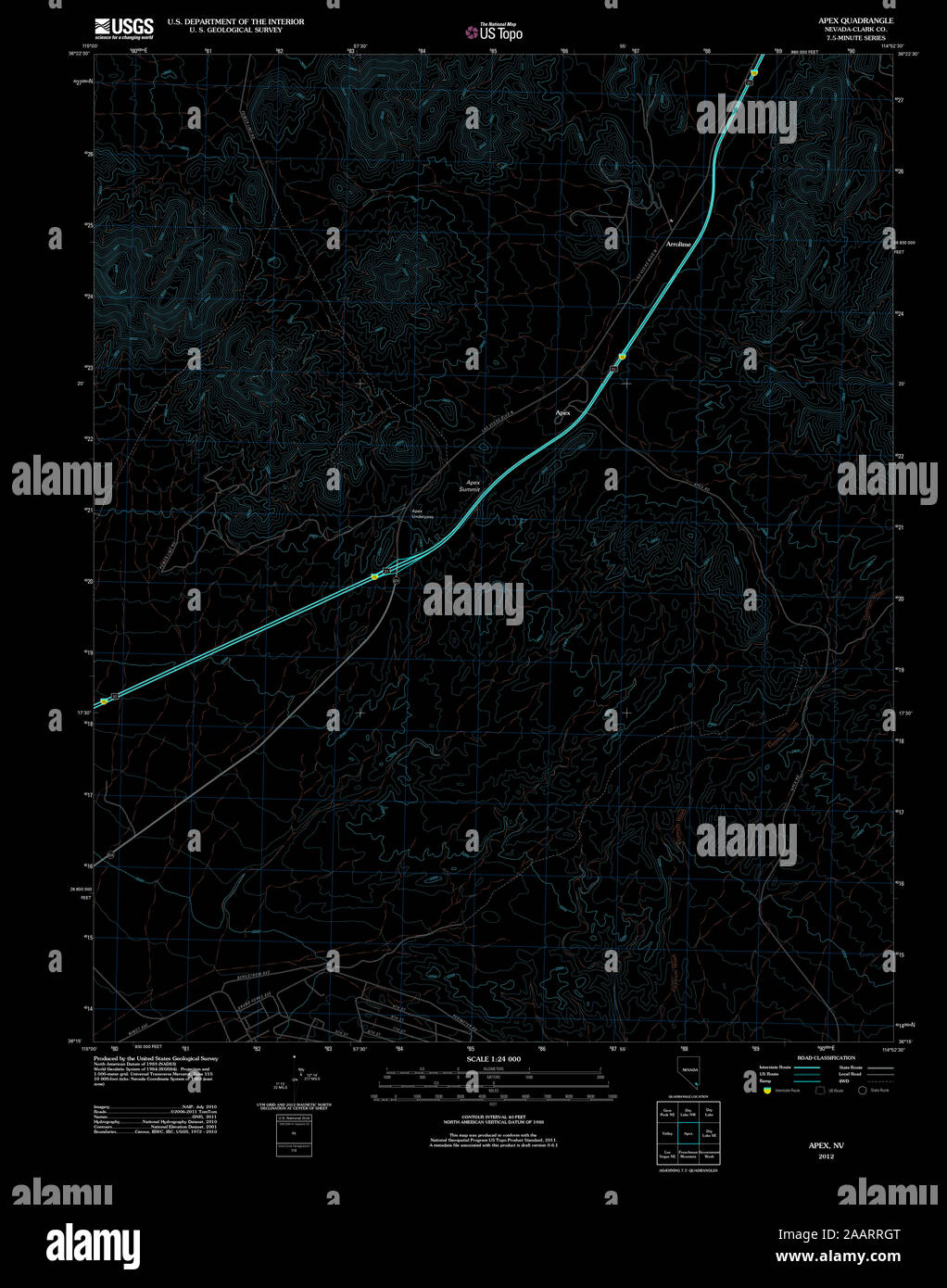 Map of apex hi-res stock photography and images - Alamy