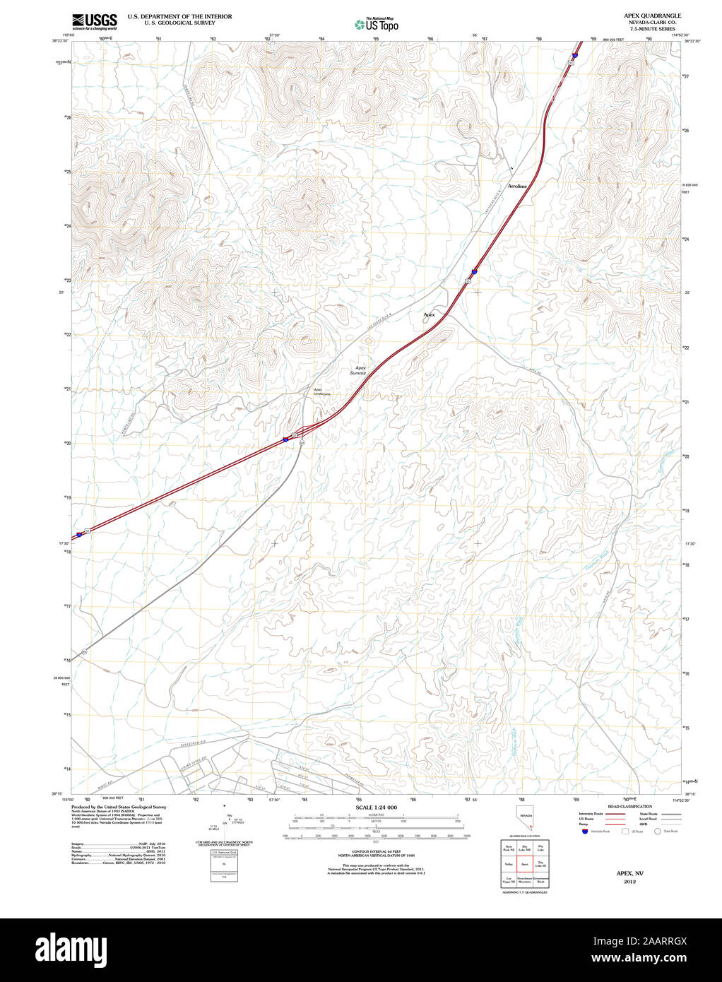 Map of apex hi-res stock photography and images - Alamy