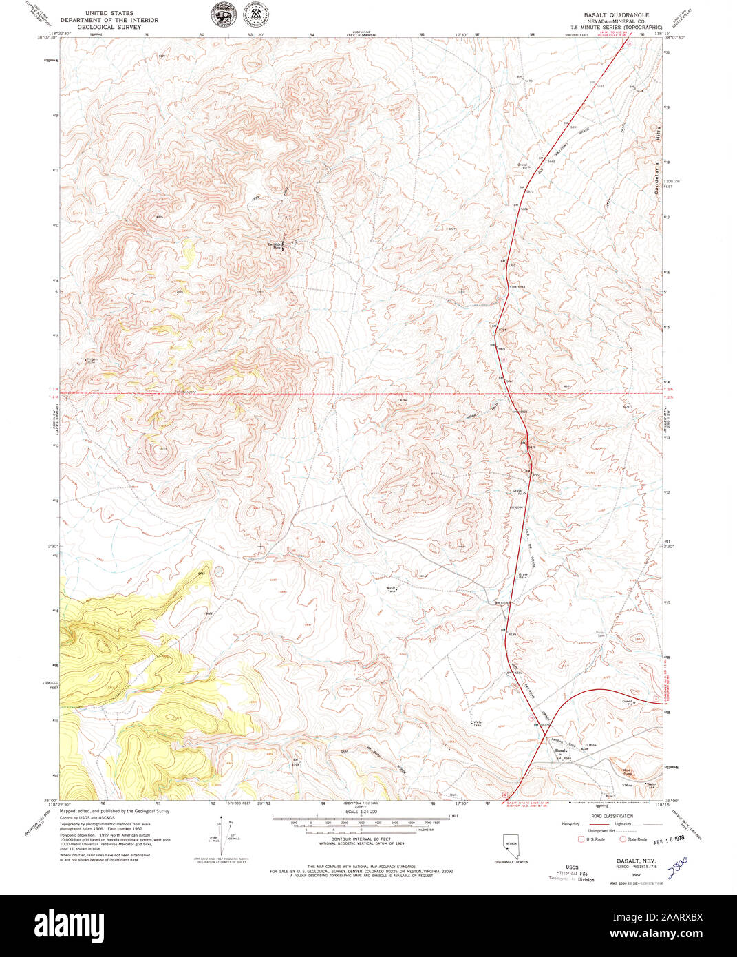 Map of basalt hi-res stock photography and images - Alamy