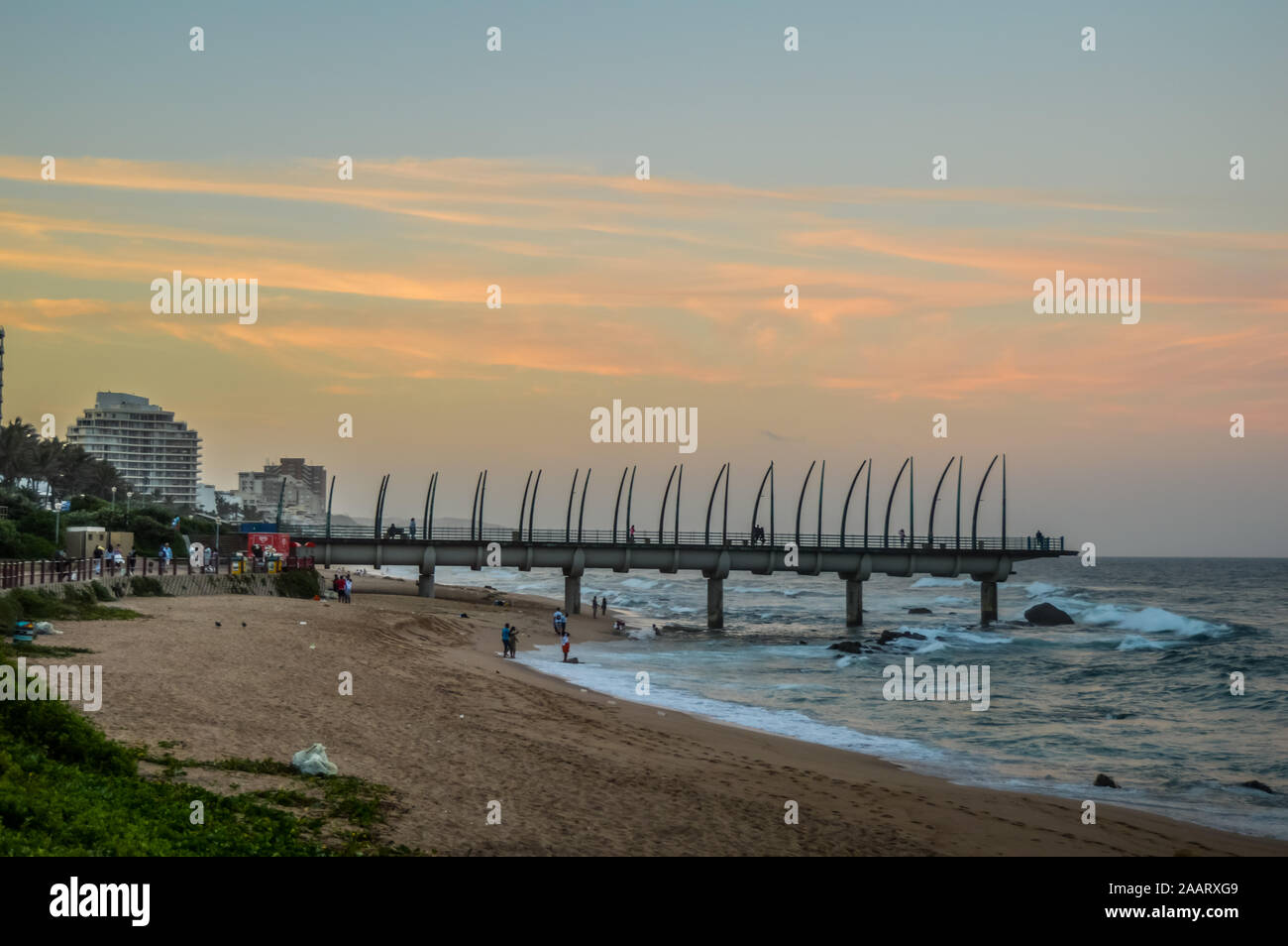Umhlanga Promenade Pier a whalebone made pier in Kwazulu Natal Durban ...