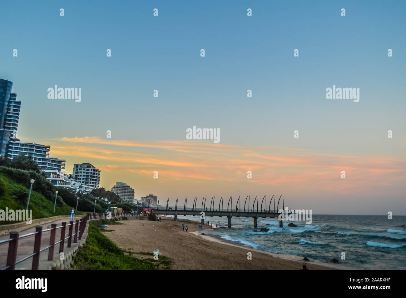 Umhlanga Promenade Pier a whalebone made pier in Kwazulu Natal Durban ...