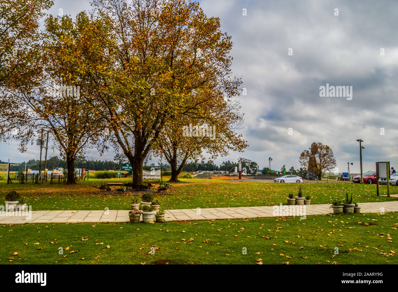 Autumn and winter landscape in Midlands meander KZN South Africa Stock ...