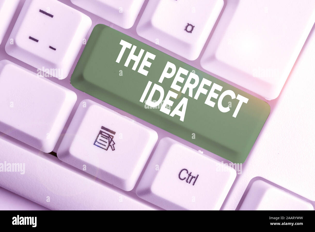 Writing note showing The Perfect Idea. Business concept for Exceptional ...