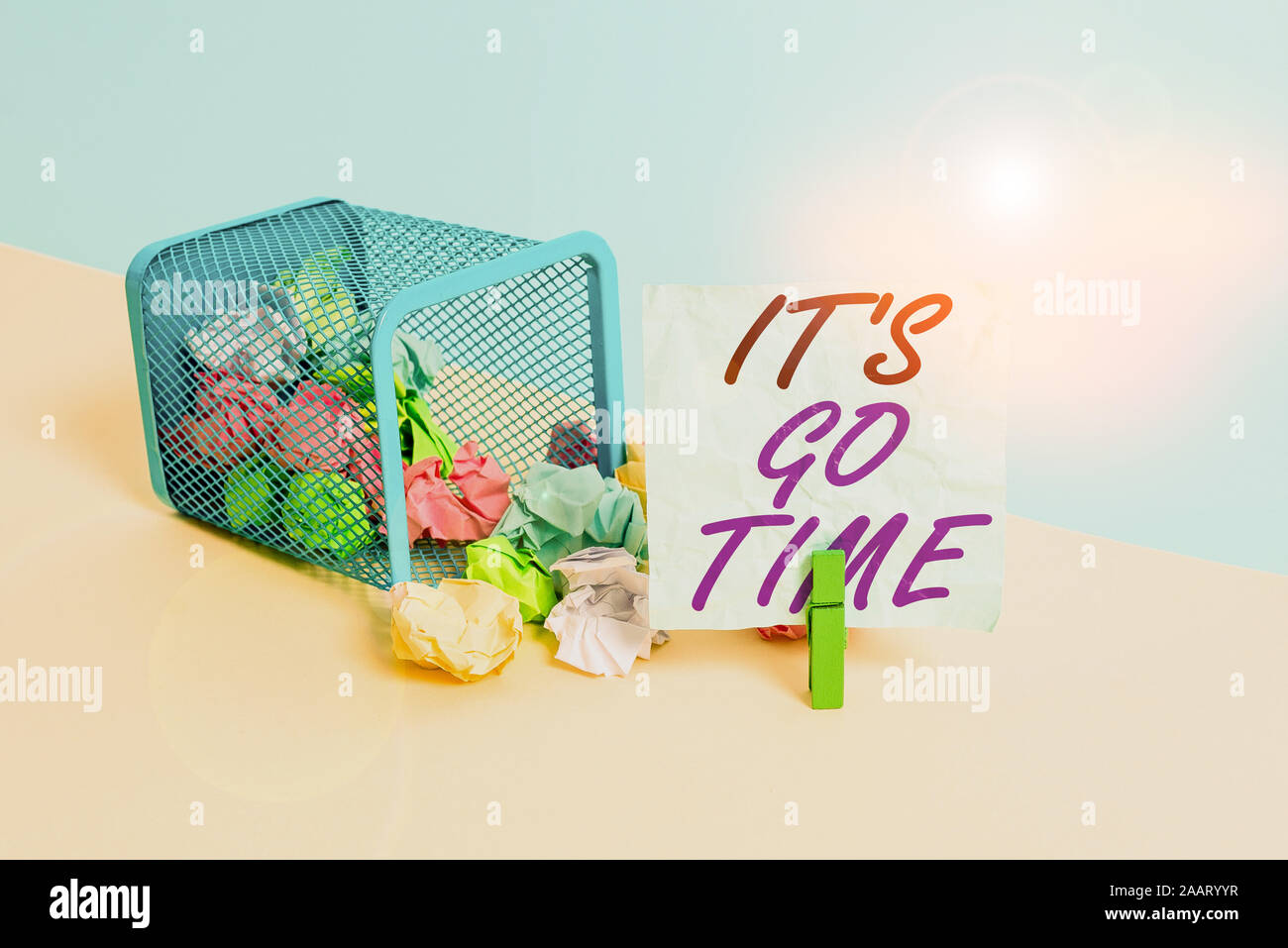 Handwriting text It S Go Time. Conceptual photo A period to undertake ...