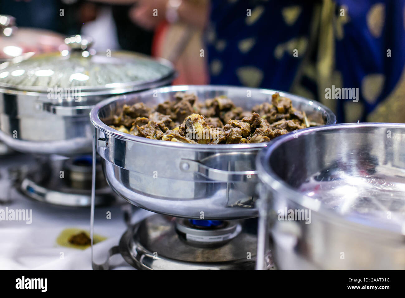 Authentic Indian food catering close up Stock Photo - Alamy