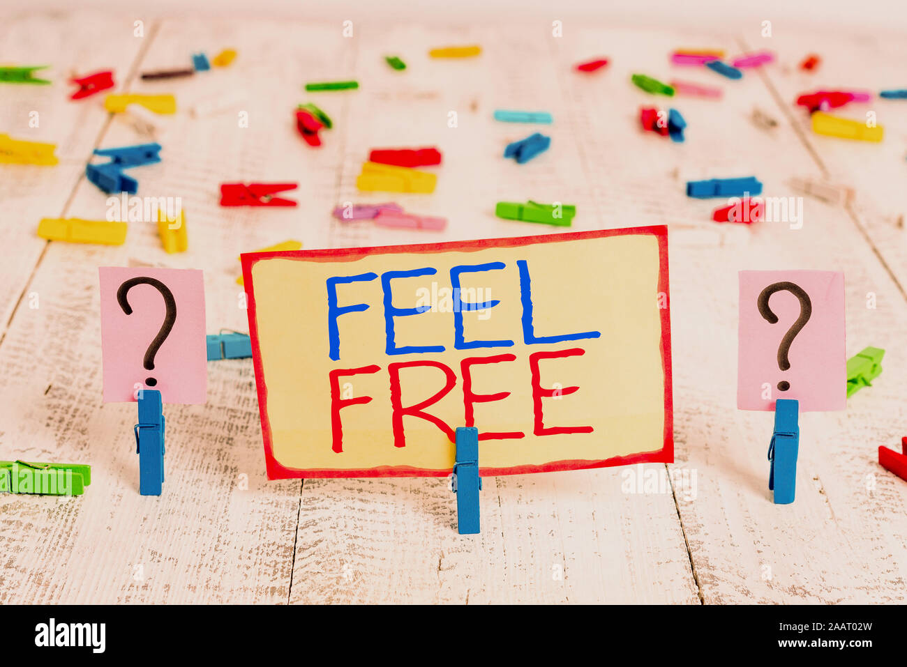 Word writing text Feel Free. Business photo showcasing have no ...