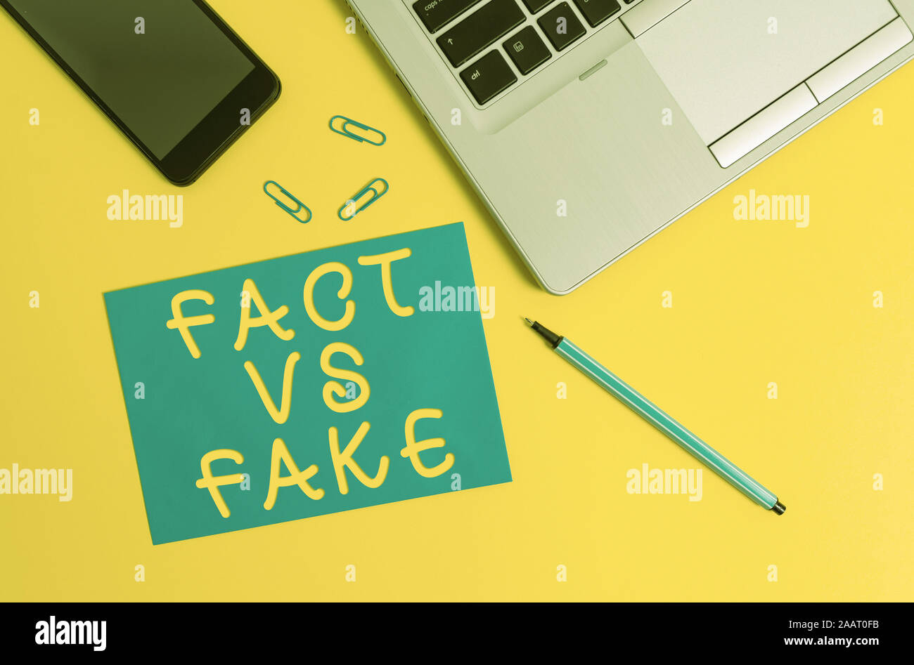 Conceptual hand writing showing Fact Vs Fake. Concept meaning Rivalry ...
