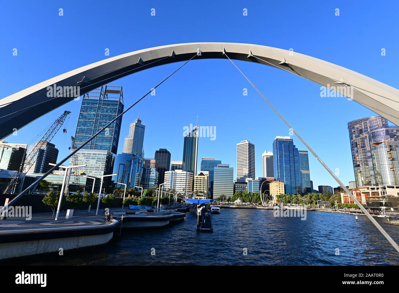 Elizabeth Quay Pedestrian Bridge High Resolution Stock Photography and ...