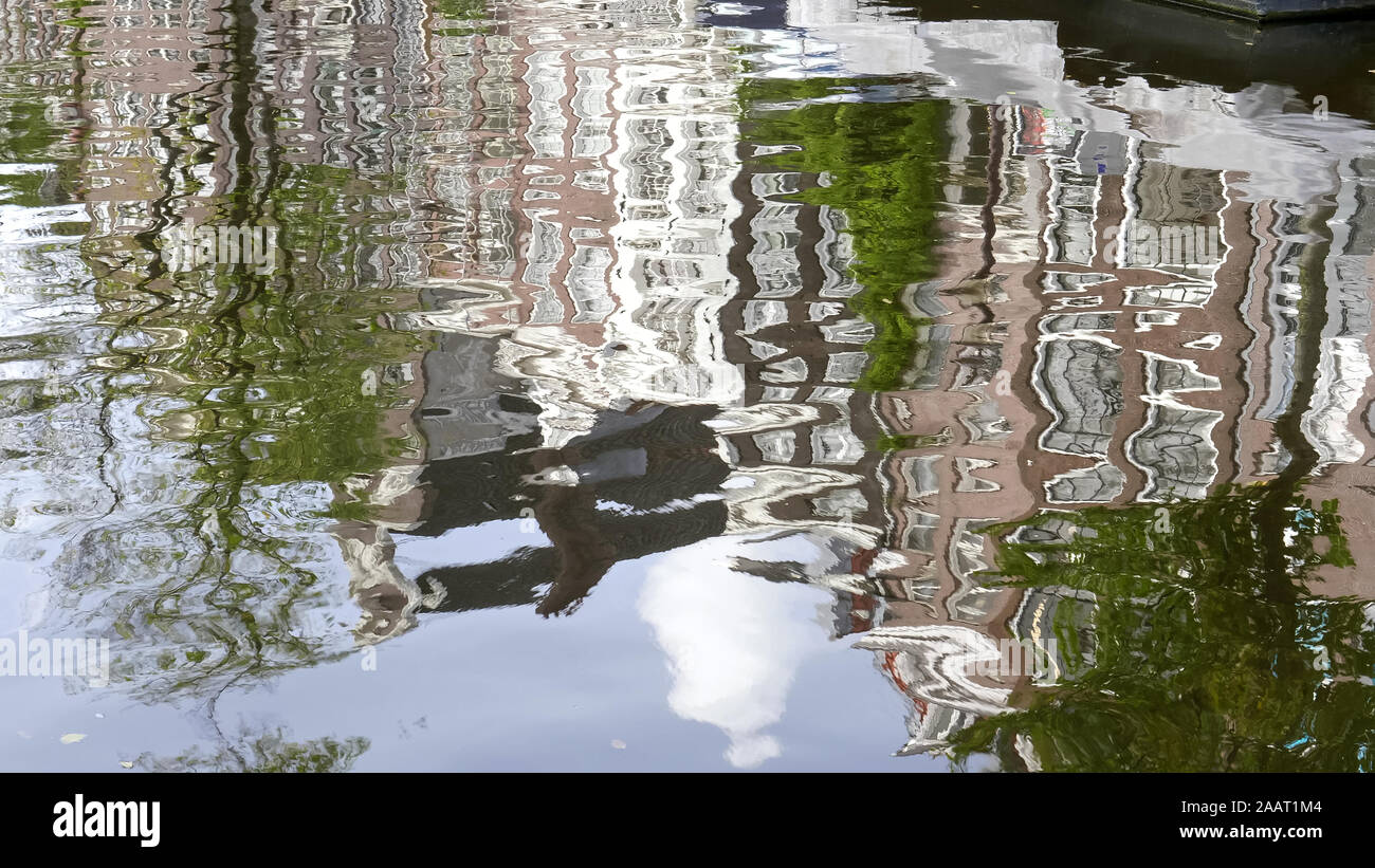 Abstract building reflected on water hi-res stock photography and ...