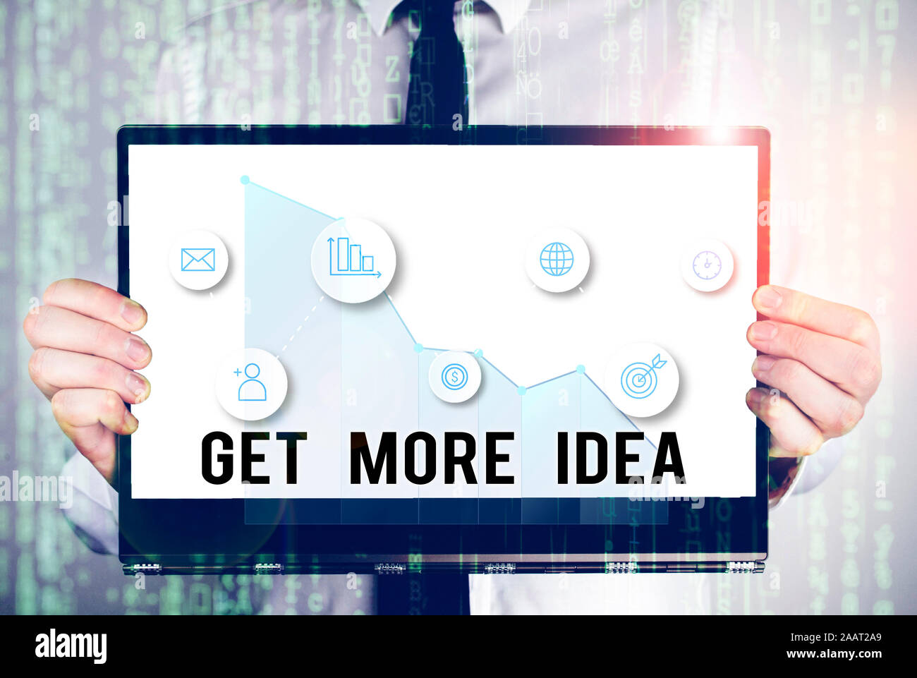 Word writing text Get More Idea. Business photo showcasing Random Input Mind Map Picture Mock up ...