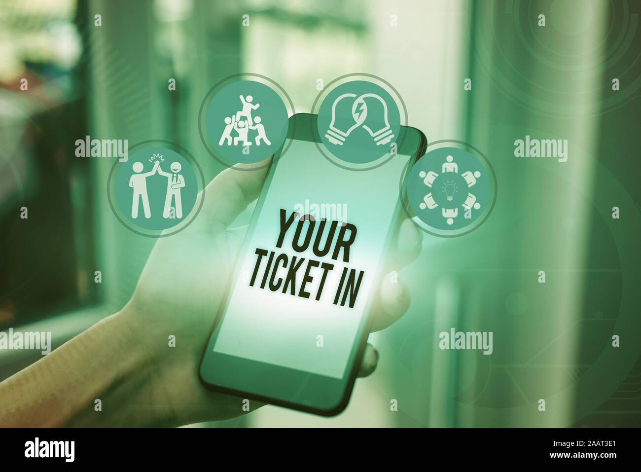 Word writing text Your Ticket In. Business photo showcasing piece of ...