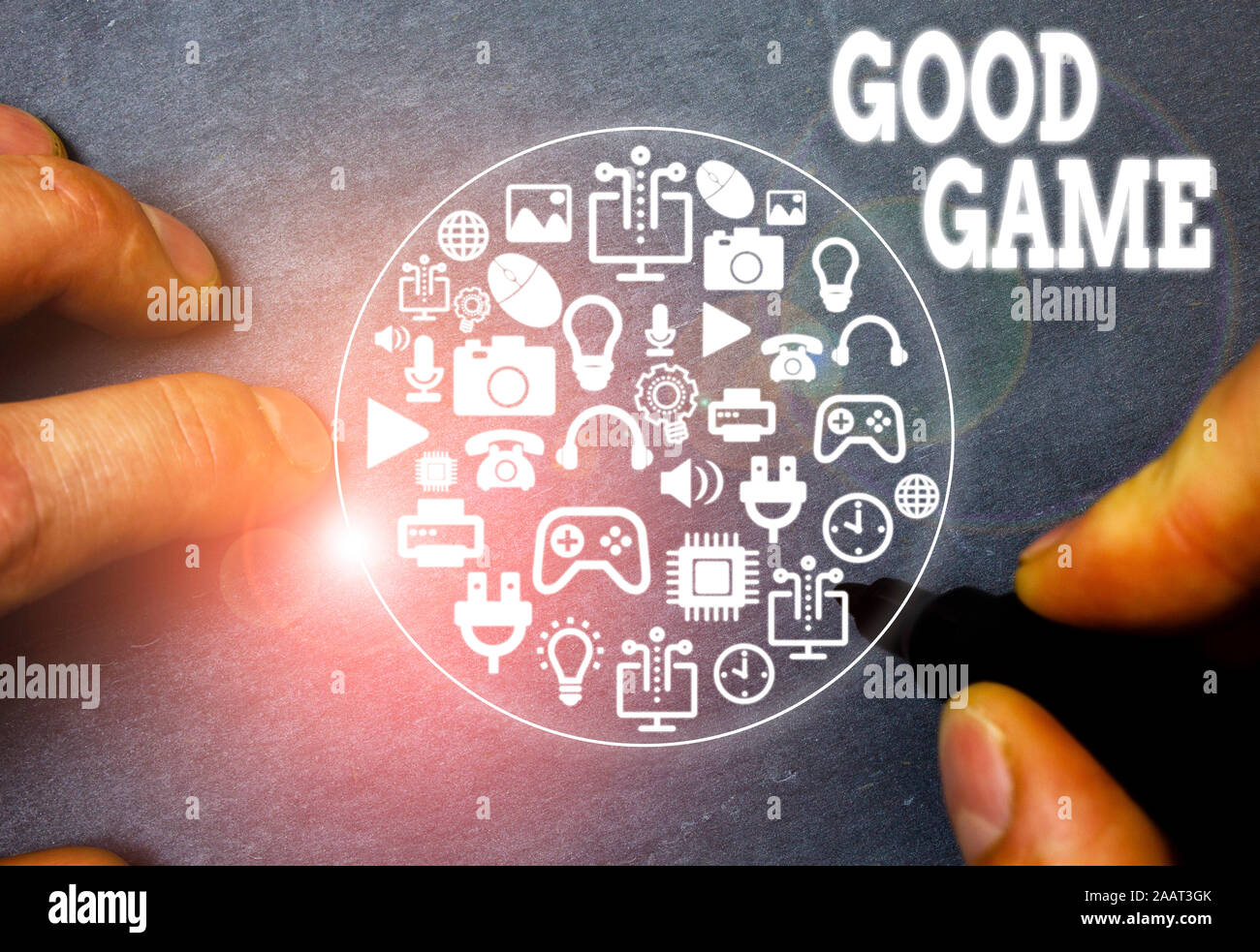 Handwriting text writing Good Game. Conceptual photo term frequently ...
