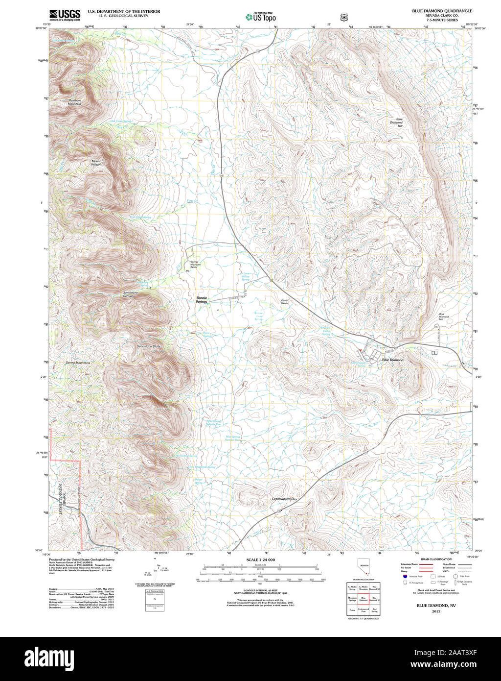 Blue diamond nevada hi-res stock photography and images - Alamy