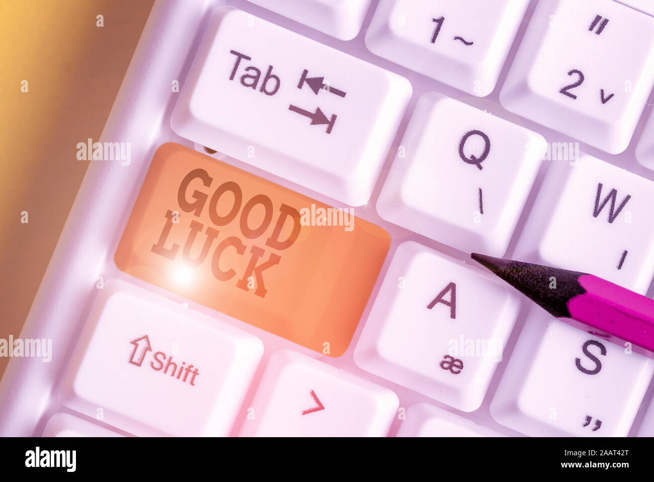 Word writing text Good Luck. Business photo showcasing wish positive ...