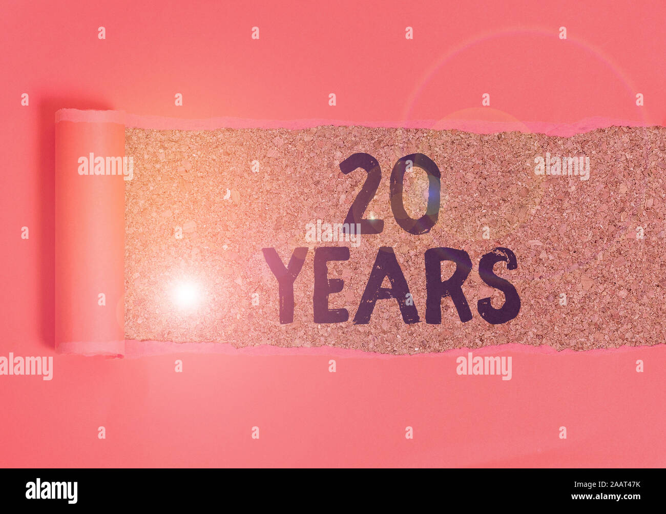 Text sign showing 20 Years. Business photo text Remembering or honoring ...
