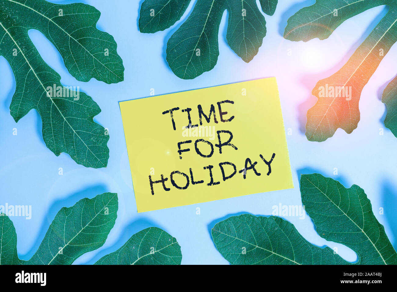 Conceptual hand writing showing Time For Holiday. Concept meaning ...