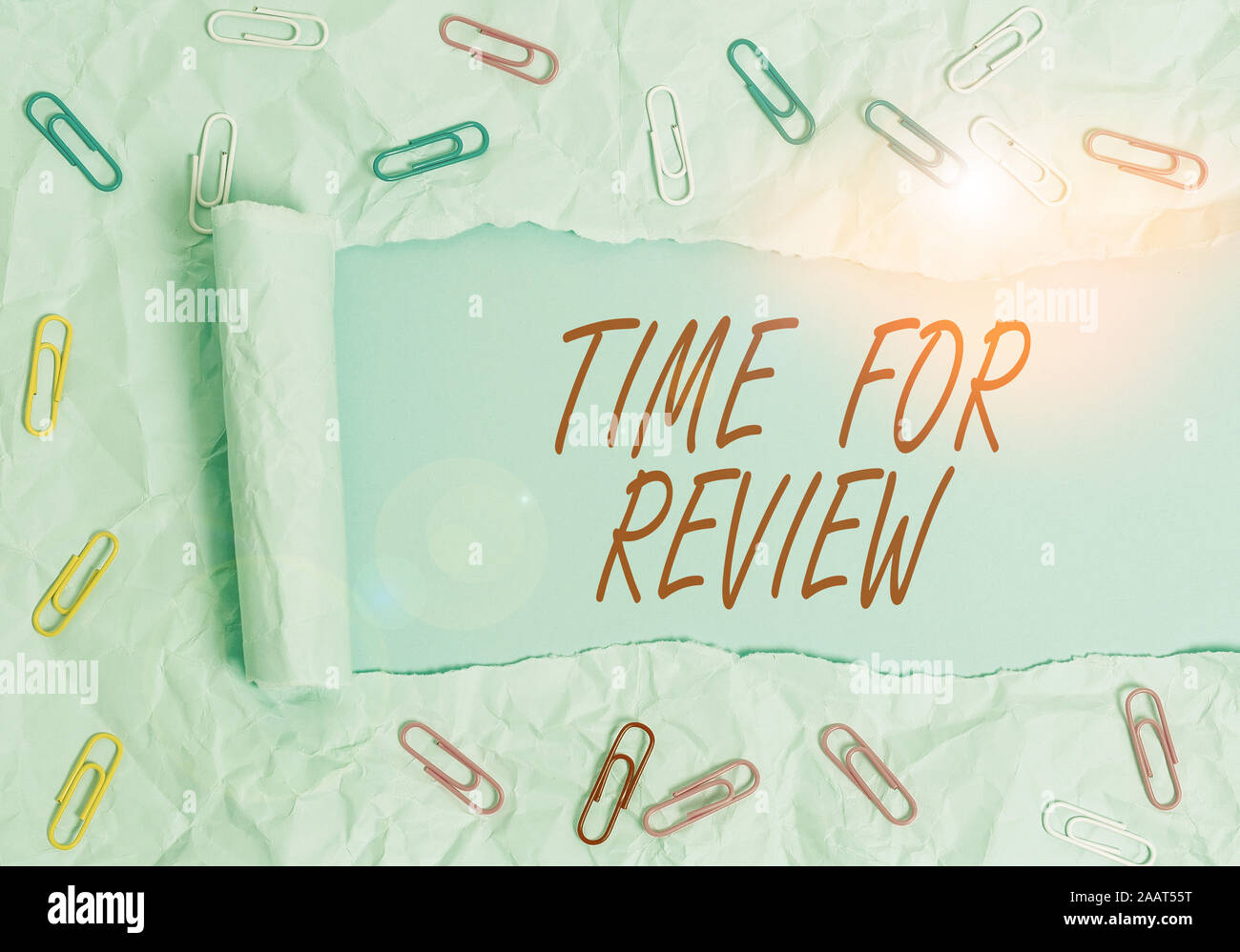 Text sign showing Time For Review. Business photo text Evaluation ...
