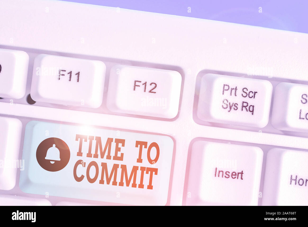 Writing note showing Time To Commit. Business concept for Engagement or ...