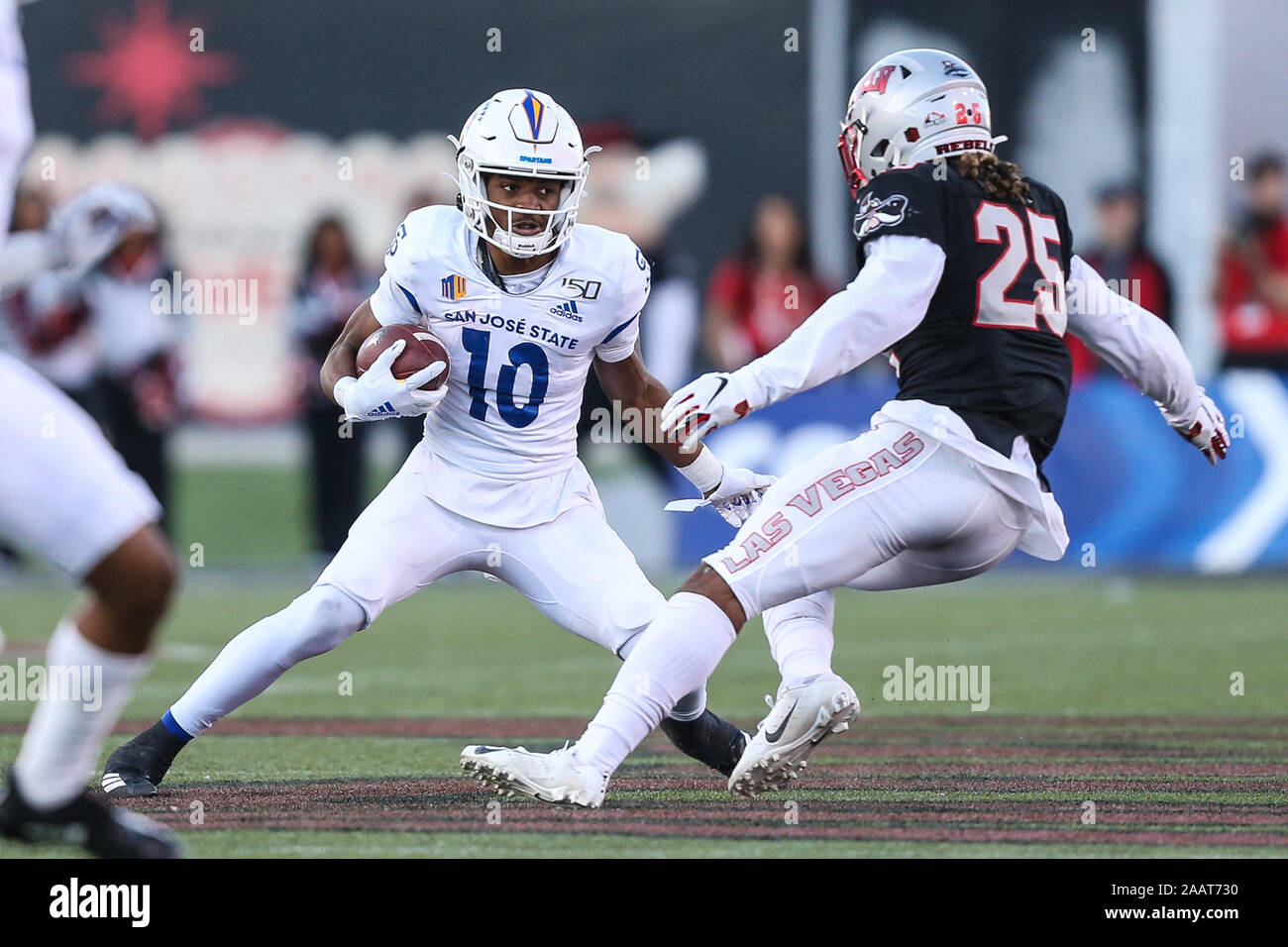 Las Vegas, NV, USA. 23rd Nov, 2019. San Jose State Spartans wide ...