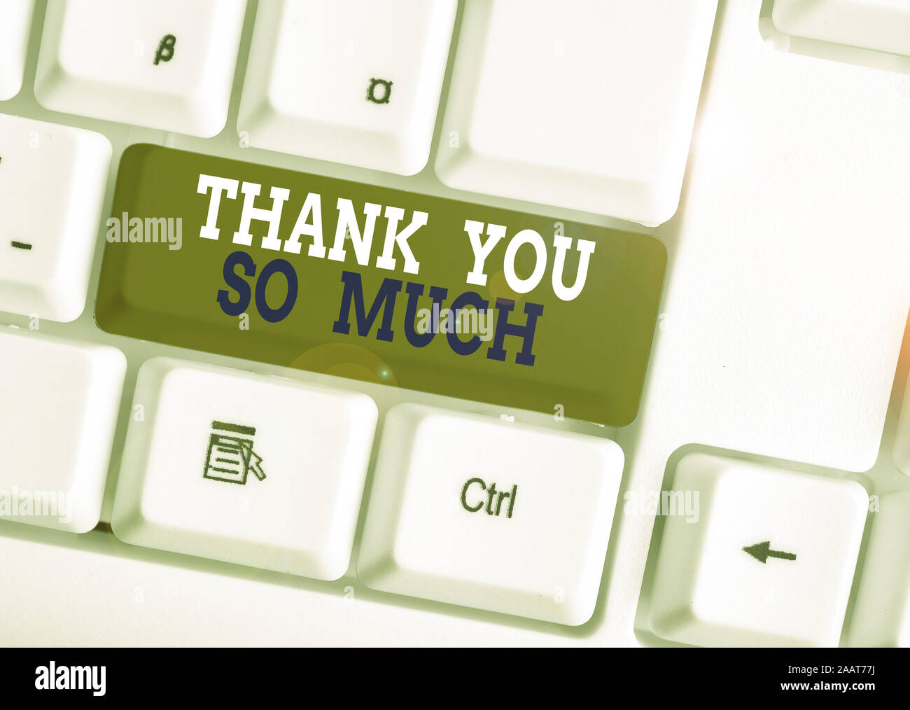 Word writing text Thank You So Much. Business photo showcasing Expression of Gratitude Greetings ...