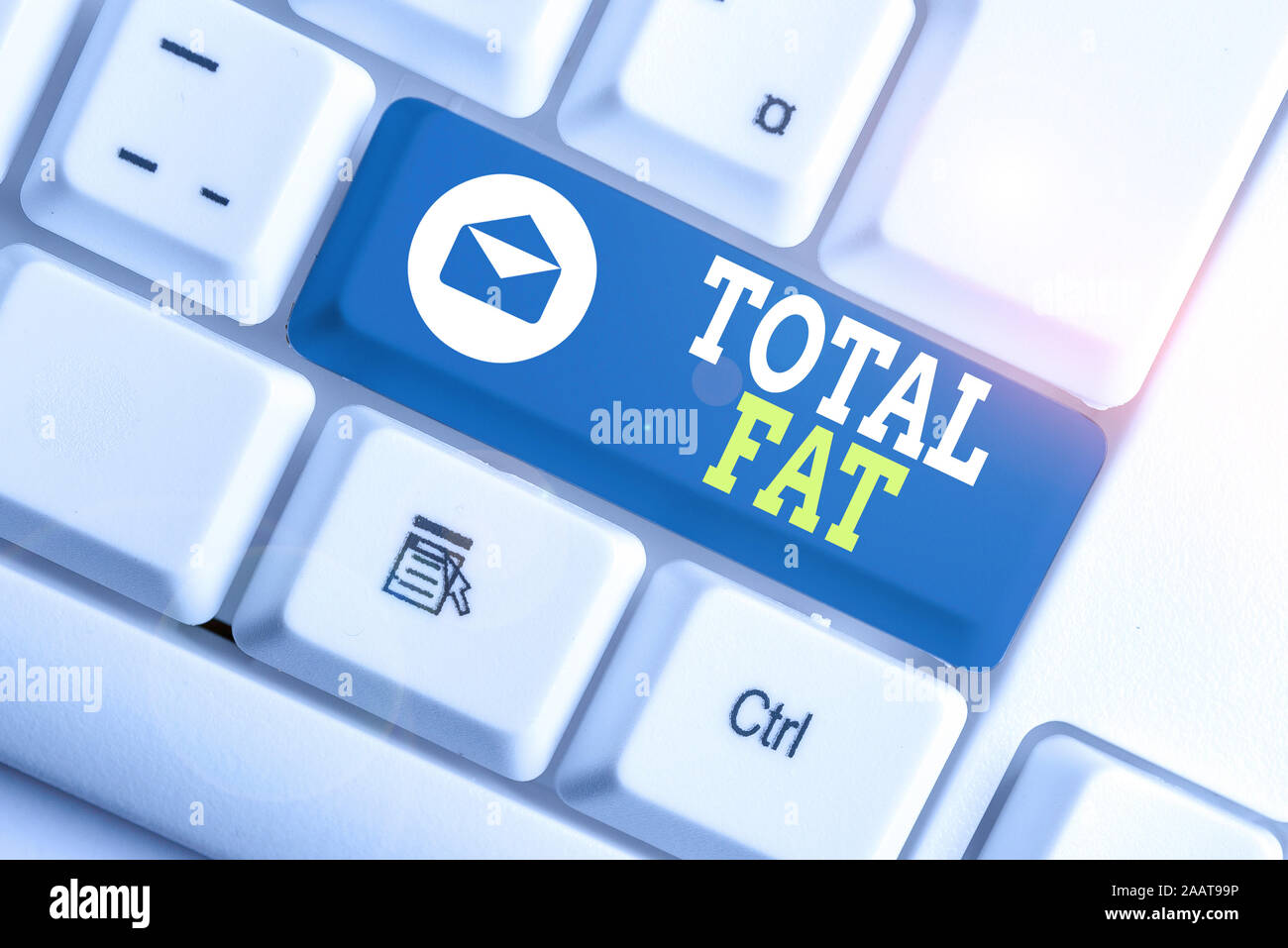 Word writing text Total Fat. Business photo showcasing combined value ...