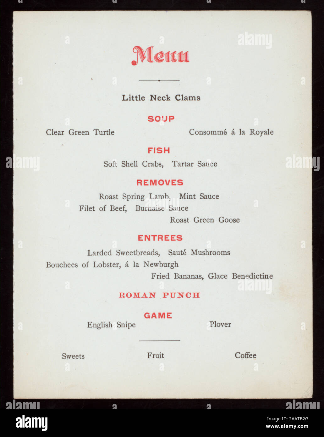 DINNER,20TH ANNIVERSARY (held by) CLASS OF 1877 HARVARD COLLEGE (at ...