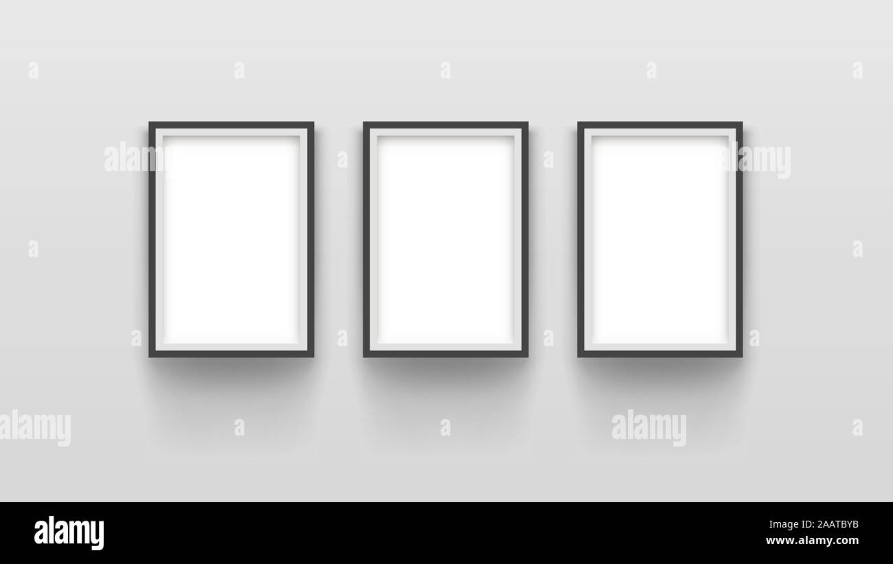 Three picture frames Stock Vector Images - Alamy
